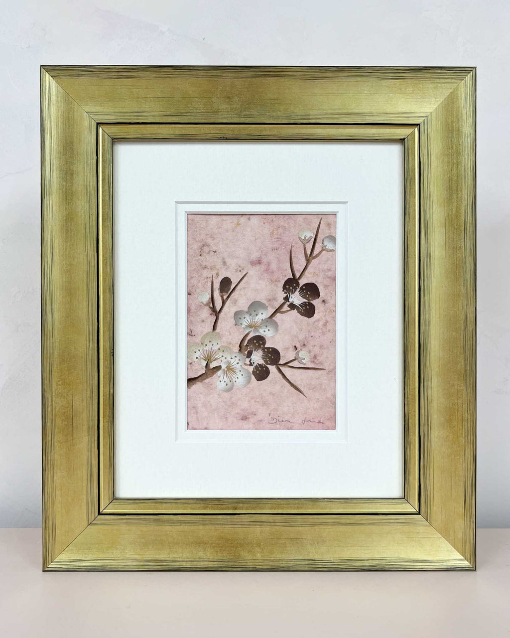 Mottled Cherry Tree Pink - Mini Original Painting – Diane Hill